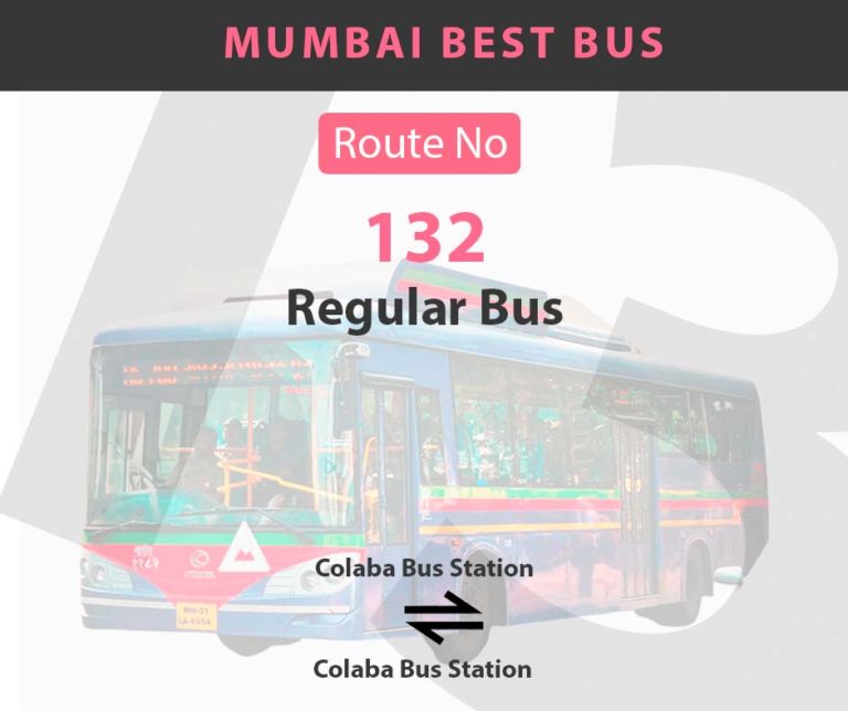 "132" (BEST) Mumbai City Bus Route & Timings, BEST 132 Bus Route Map ...