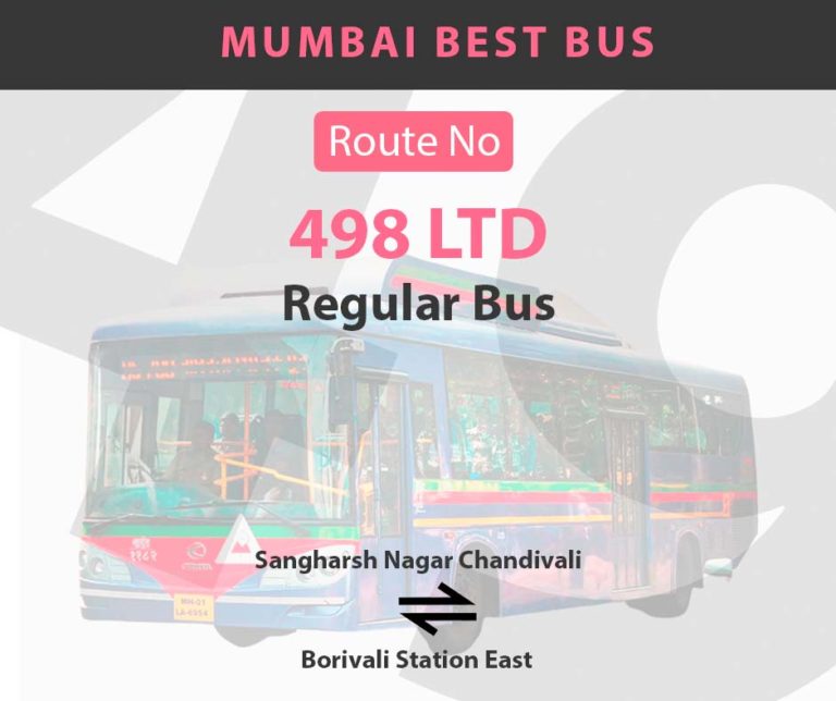 "498LTD" (BEST) Mumbai City Bus Route & Timings, BEST 498LTD Bus Route ...
